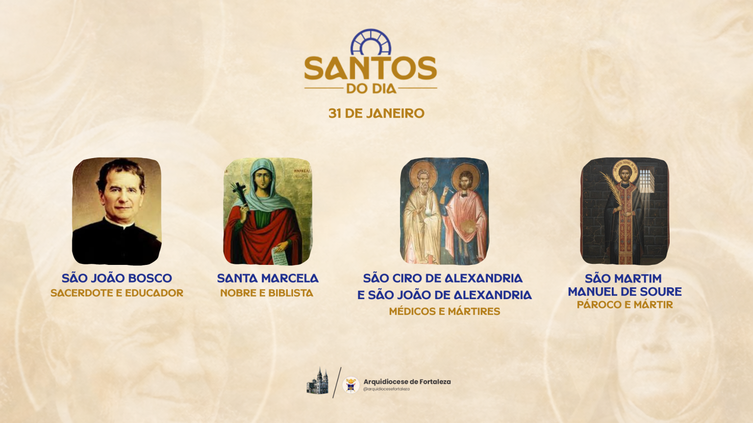 Santos do Dia (31/01): São João Bosco, São Ciro de Alexandria e São ...
