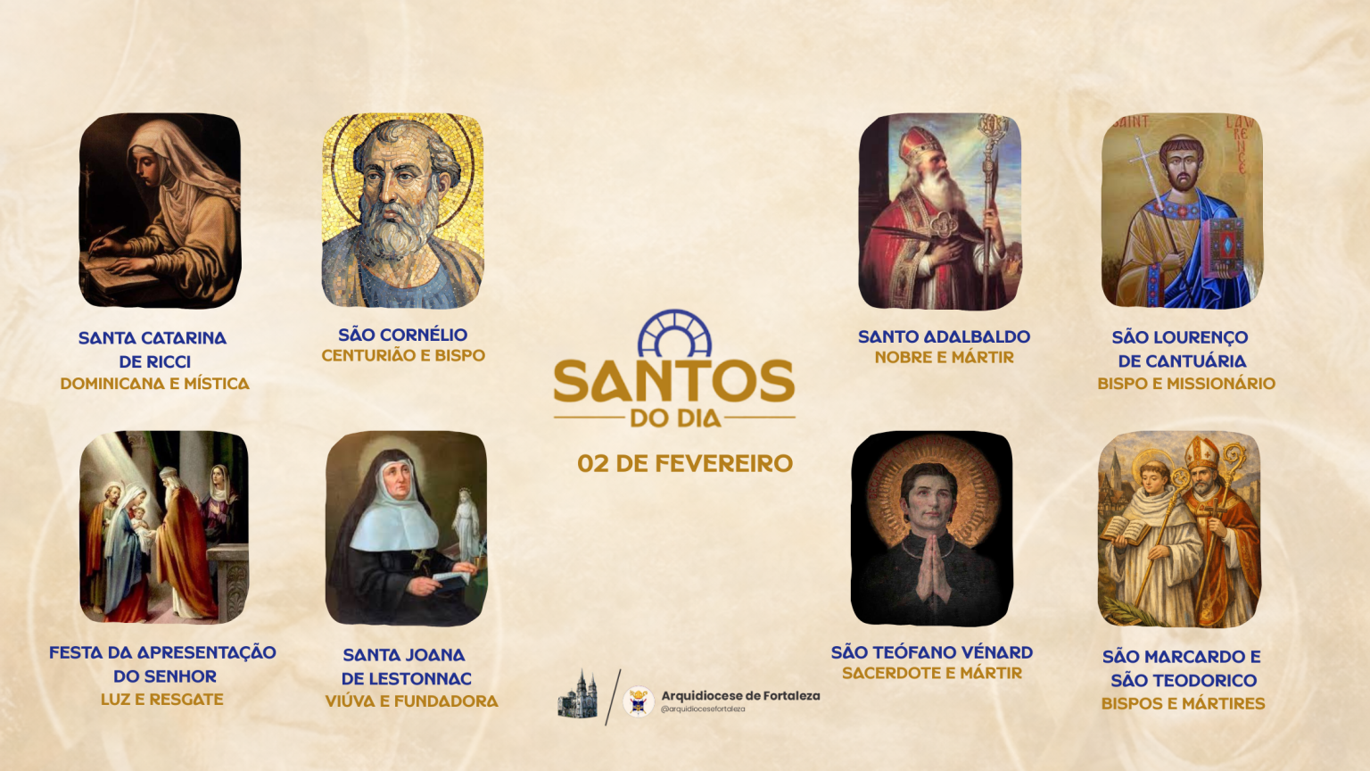 Santos do Dia (02/02): Apresentação do Senhor, Santo Adalbaldo, Santa ...